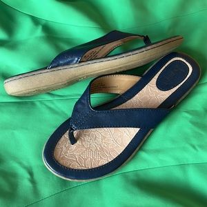 BOC Born | Shoes | Boc Born Concept Navy Thong Flip Flops Womens ...